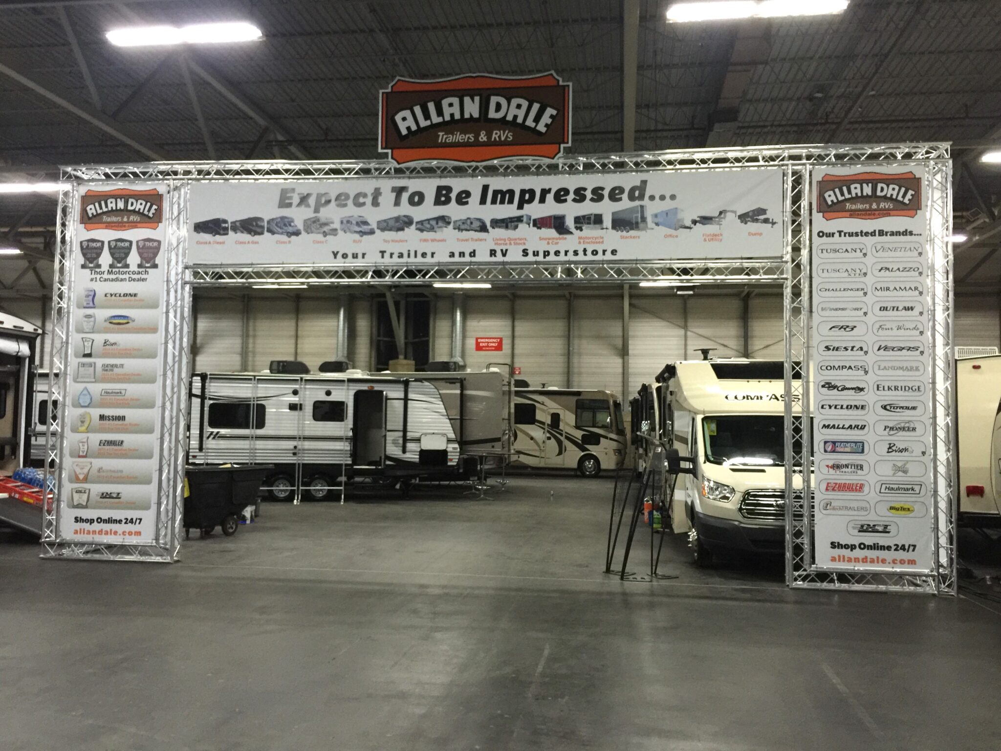 Aluminum Truss Entrance Systems - Truss Arch, Entry & Exit Truss